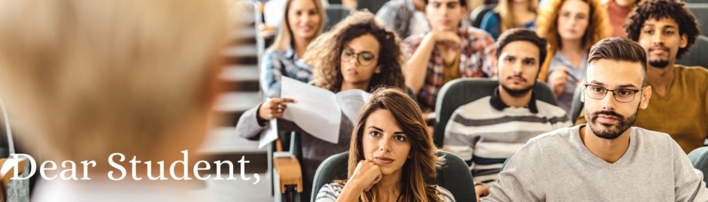 Dear Student, – Catherine Haslag