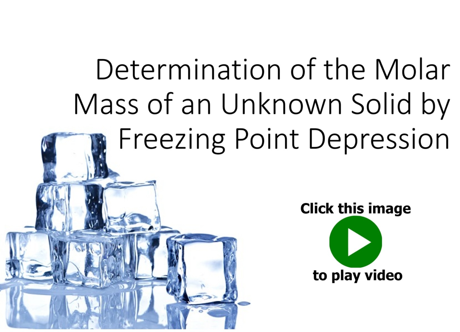 Freezing Point Depression – Catherine Haslag