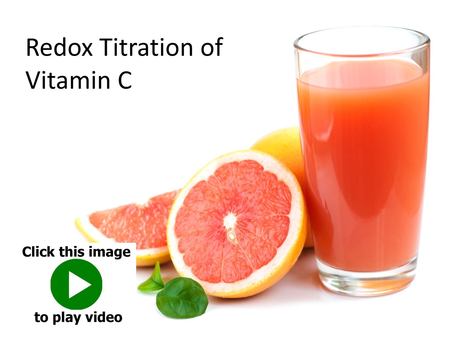 Redox Titration of Vitamin C – Catherine Haslag